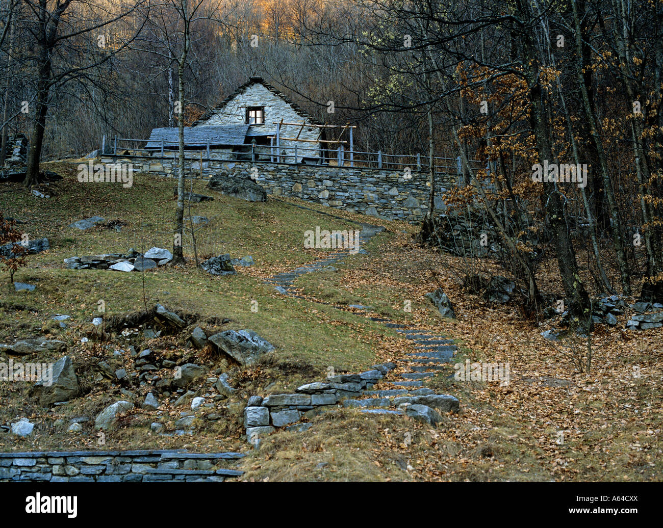 traditional rustico stone house reconstructed to leisure cottage ...