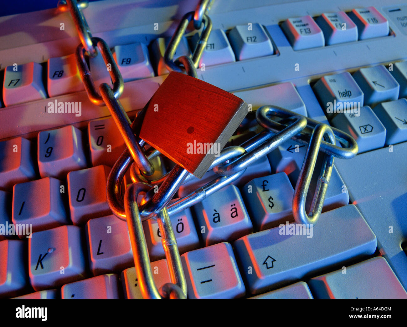 locked computer keyboard Stock Photo - Alamy