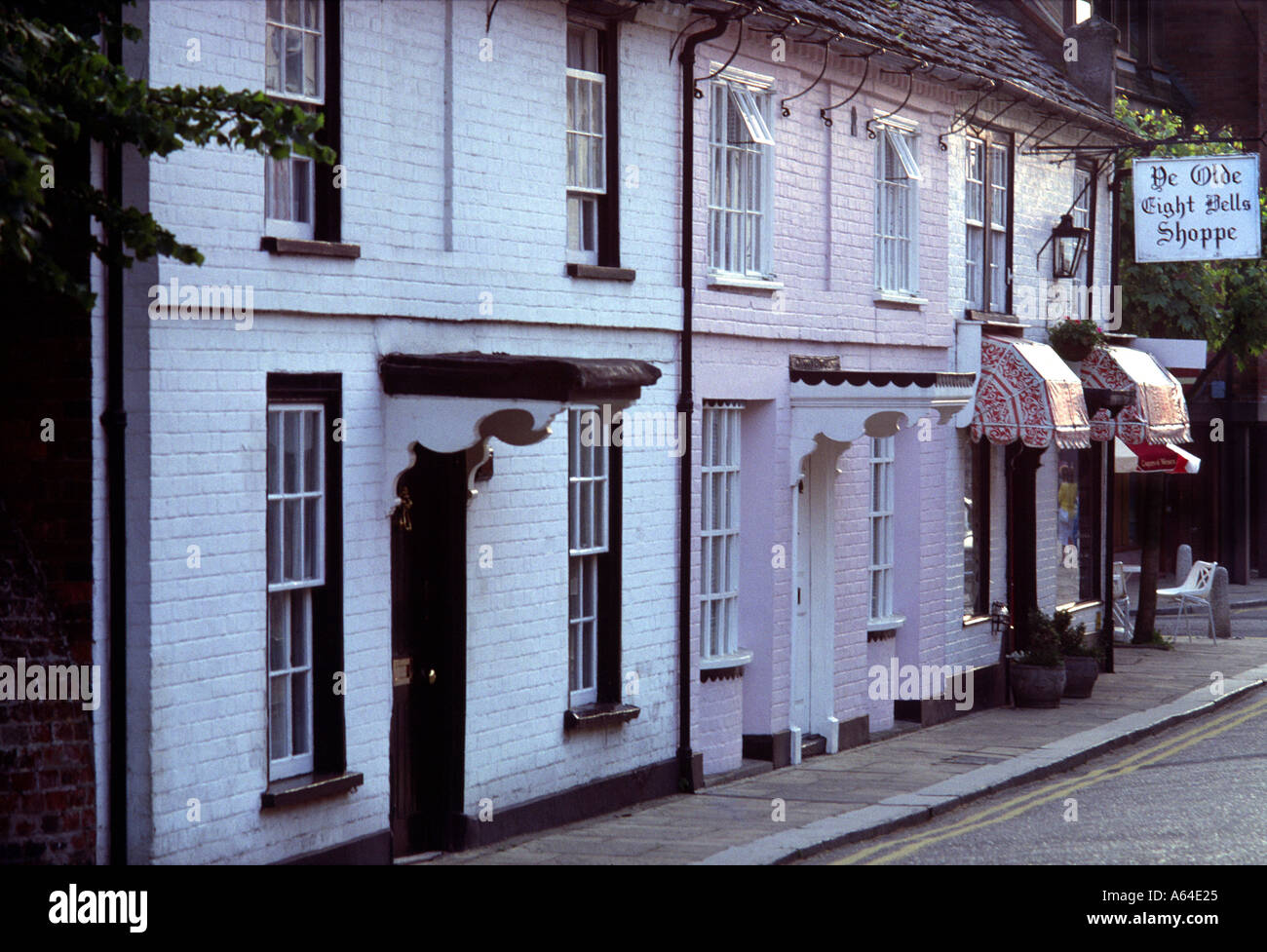 Georgian Terrace buildings Christchurch Dorset England UK Stock Photo ...