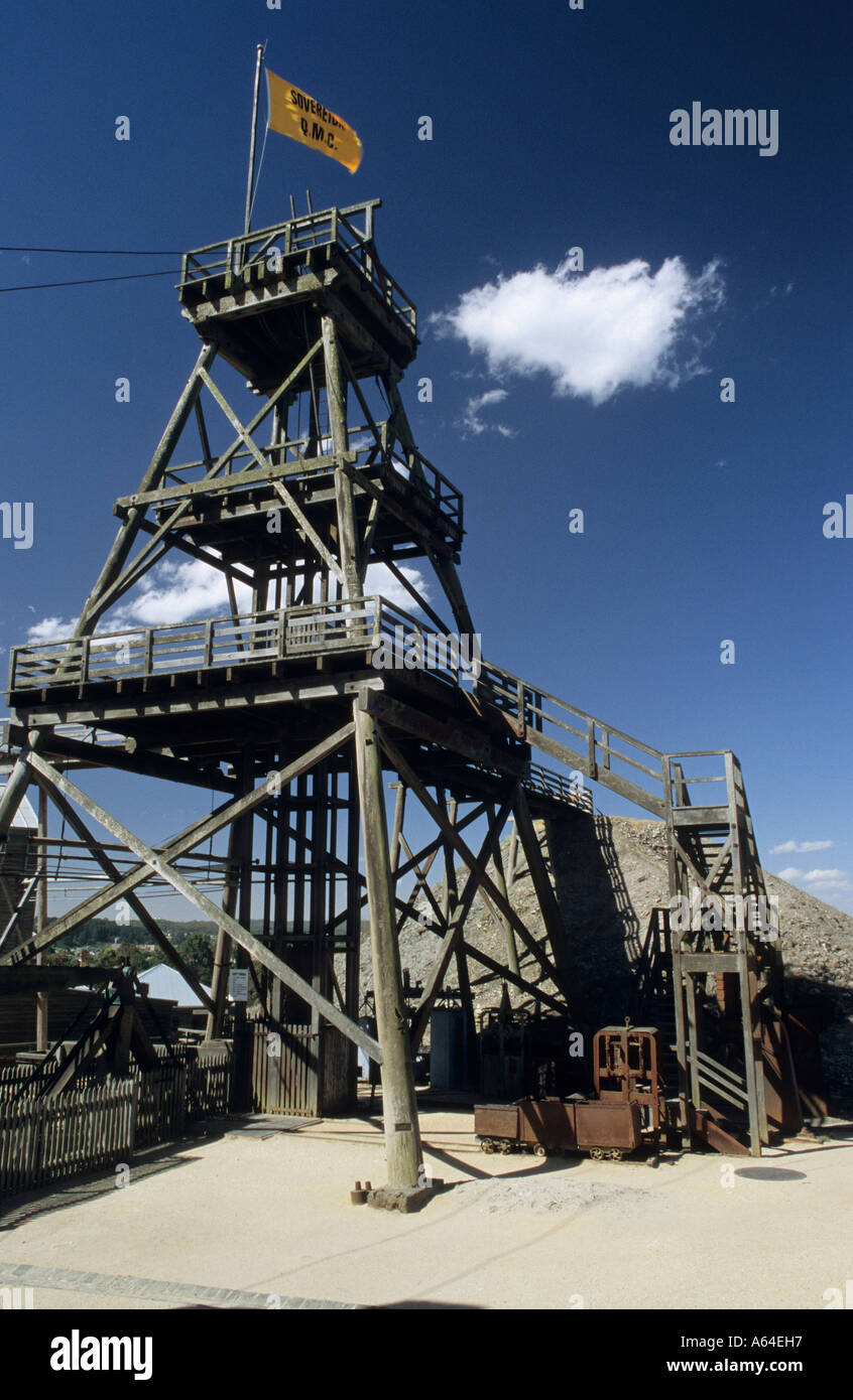 Wooden skip at Sovereign Hill, Ballarat, Victorian Goldfields, Victoria ...