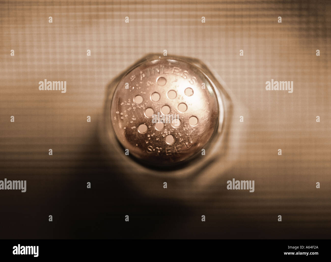 top down view of salt shaker Stock Photo - Alamy