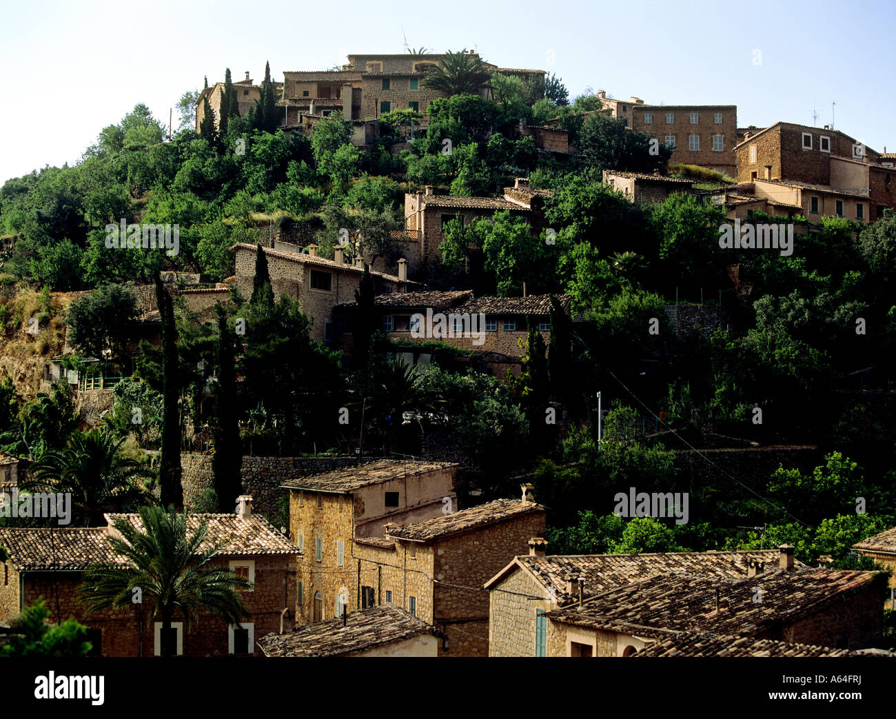 village of deia island of mallorca balearic islands spain Stock Photo ...