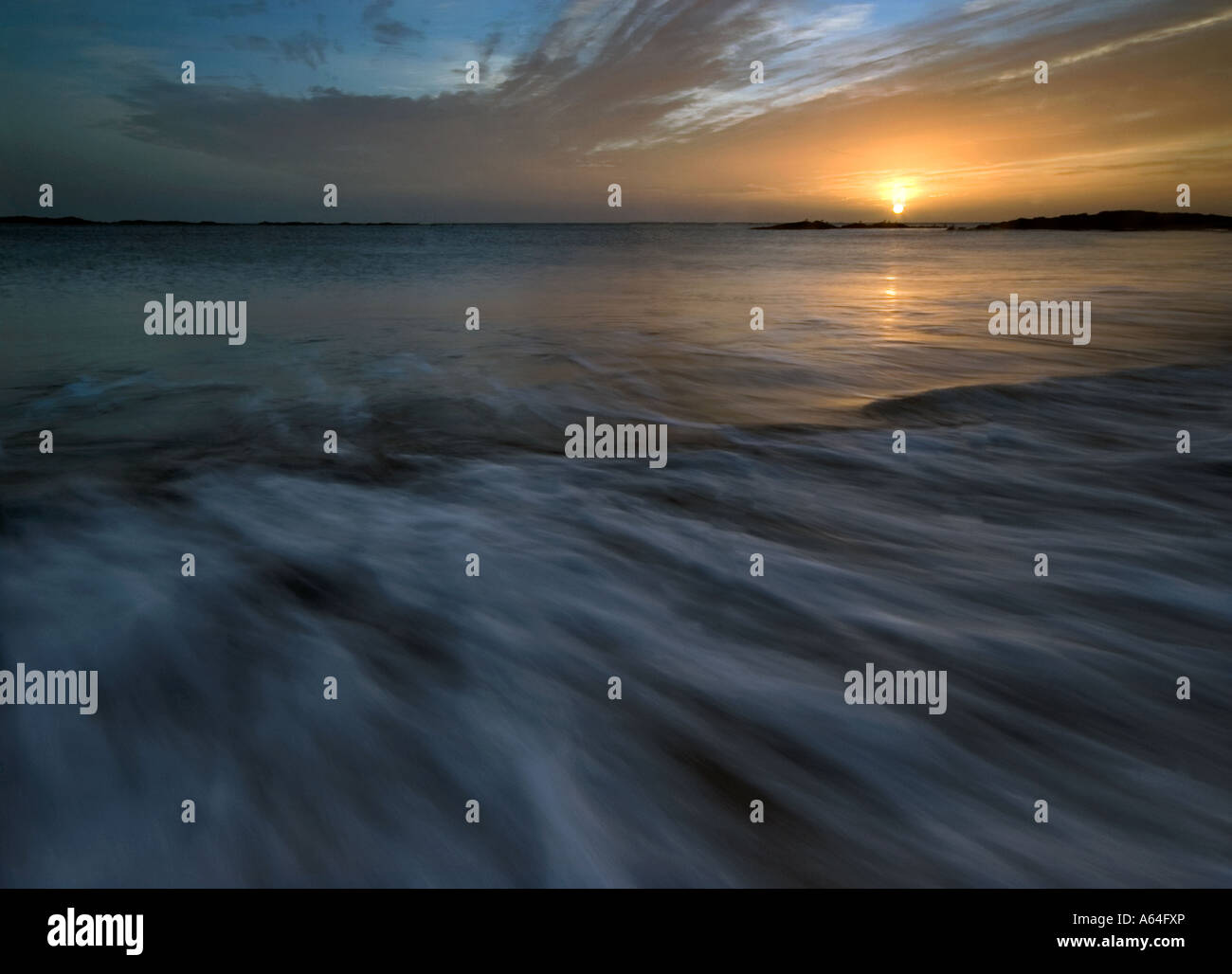Sunrise Skies over the Irish Sea Stock Photo - Alamy