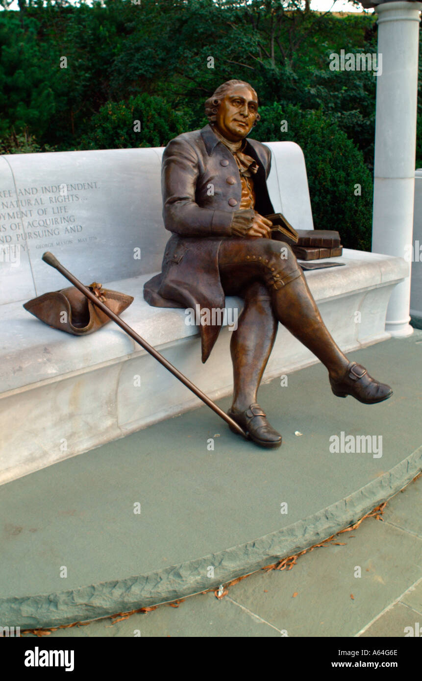 The George Mason Memorial Washington DC memorials sculptures statues ...