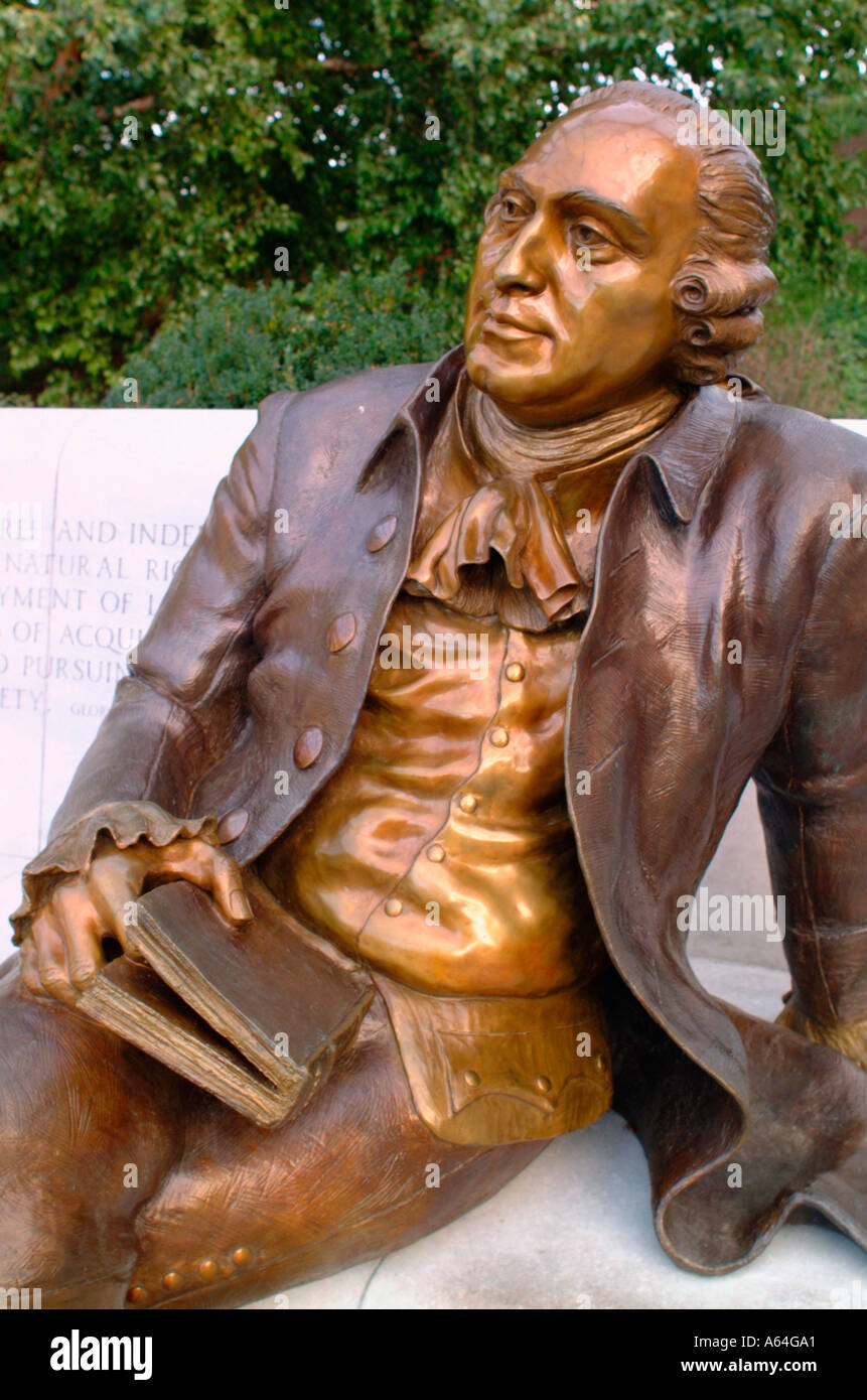 The George Mason Memorial Washington DC memorials sculptures statues ...