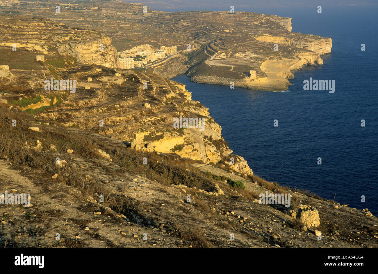 South coast of Gozo island, Malta Stock Photo - Alamy