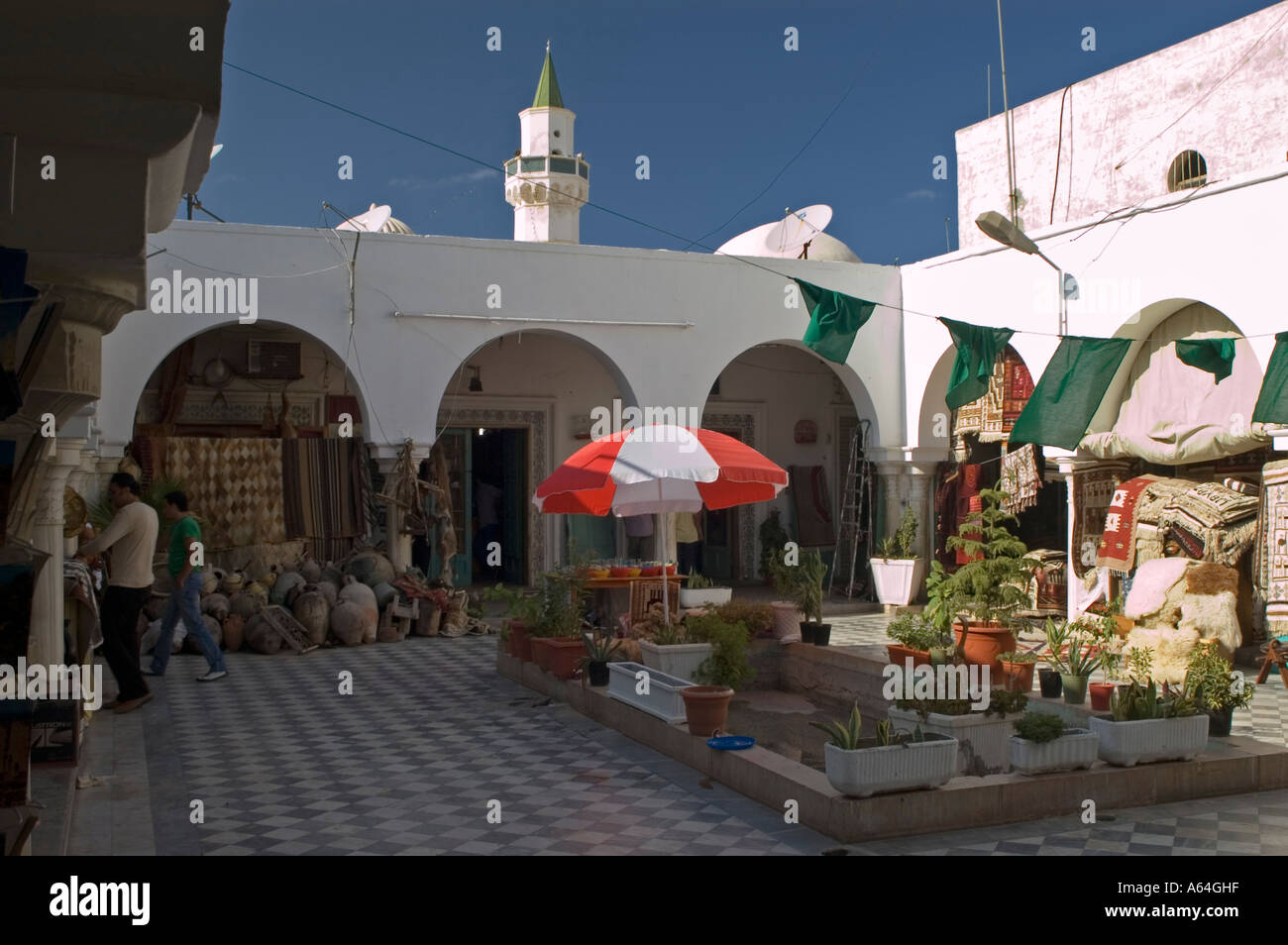 Shops in the tourist bazaar, souk, of Tripolis, Tripoli, Libya Stock Photo - Alamy