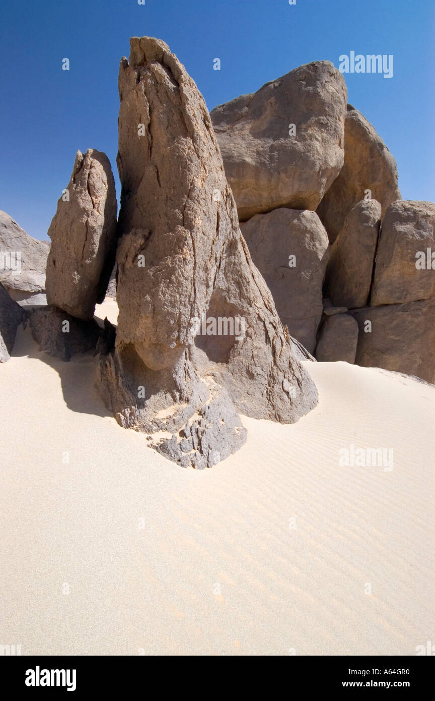 Rock formations at Jebel Uweinat, Jabal al Awaynat, Libya Stock Photo ...