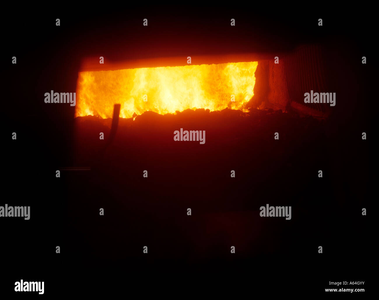 fire of combustion plant Stock Photo - Alamy