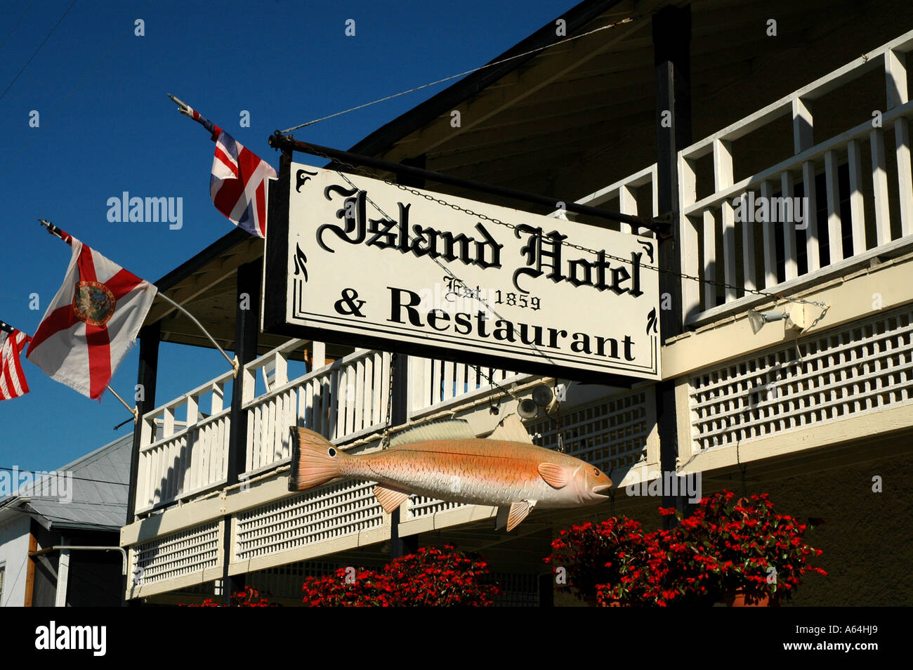 Cedar Key Florida Island Hotel Stock Photo - Alamy