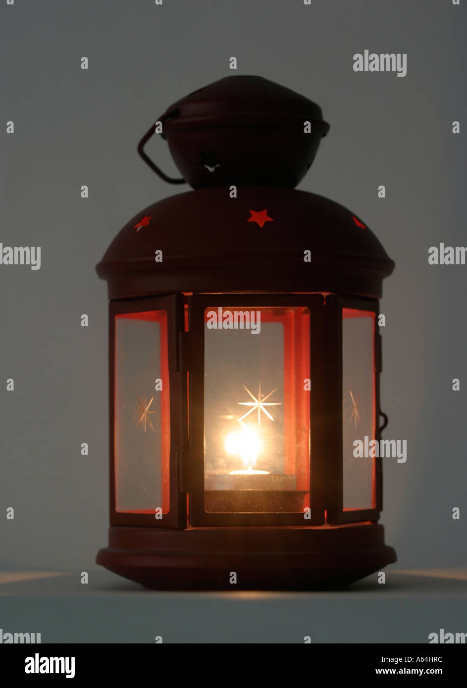 Red lantern on a dark background Stock Photo - Alamy