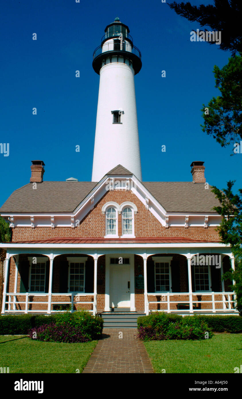Saint Simons Island Light Station Florida Built 1872 lighthouse ...