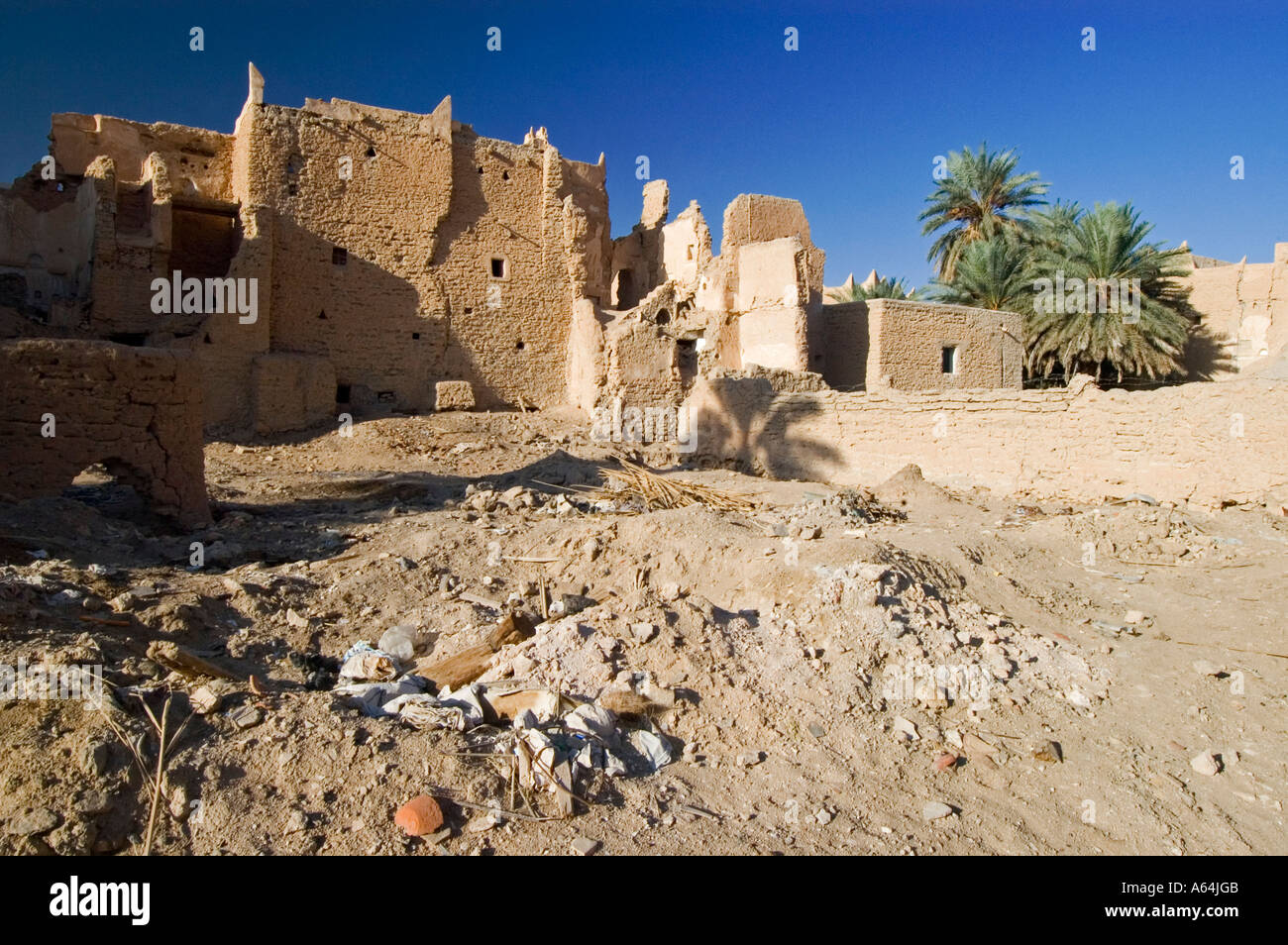 Houses in the historic center of Ghadames, Ghadamis, Libya, Unesco ...