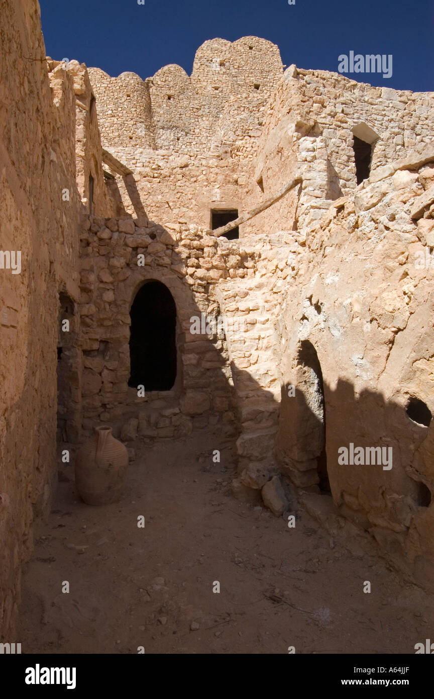 Ghorfas at qsar Kabao, Kabau, Kabaw, Nafusah Mountains Stock Photo - Alamy