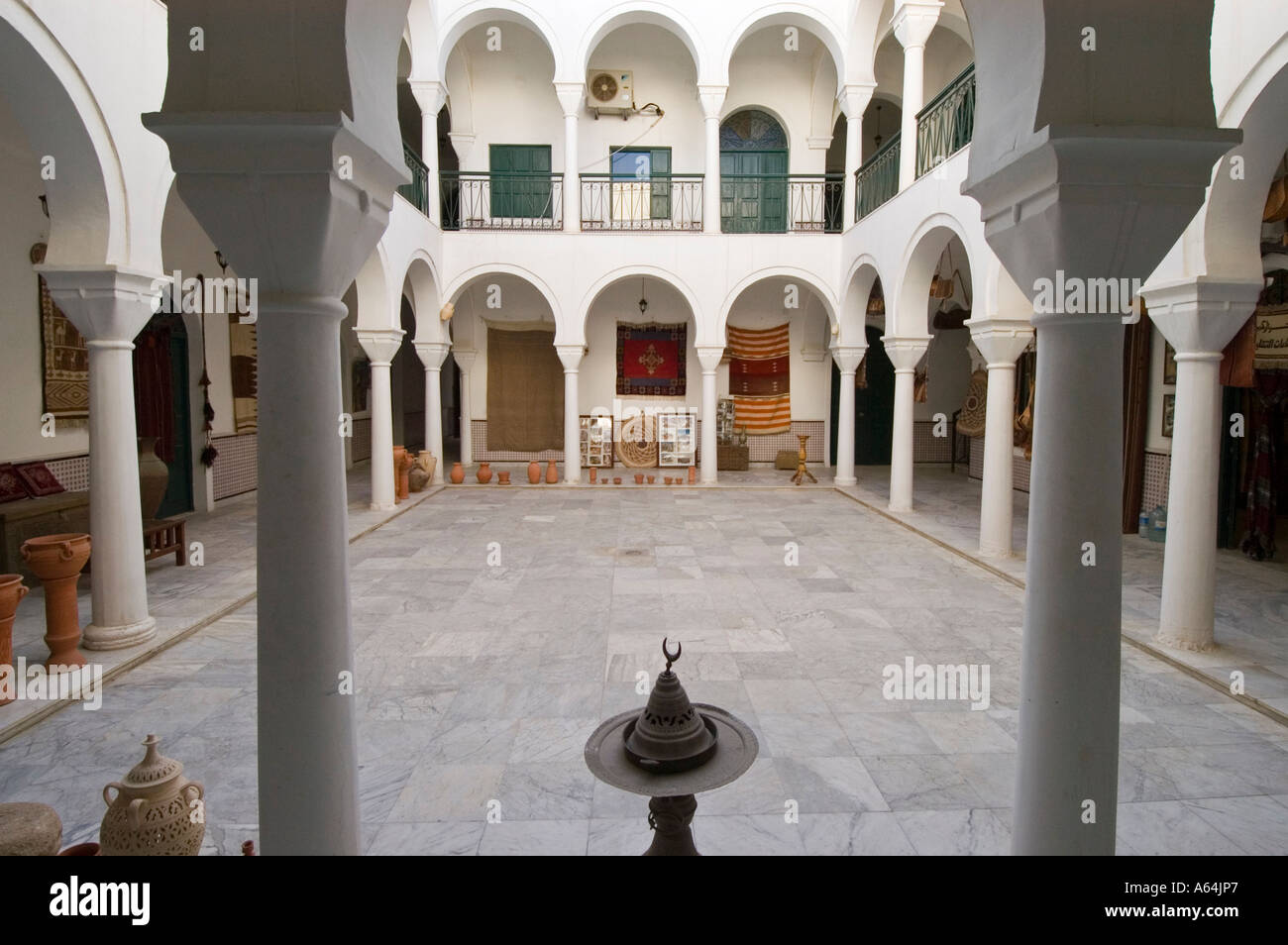 Riad, historic city palace in the historic center of Tripolis, Tripoli ...