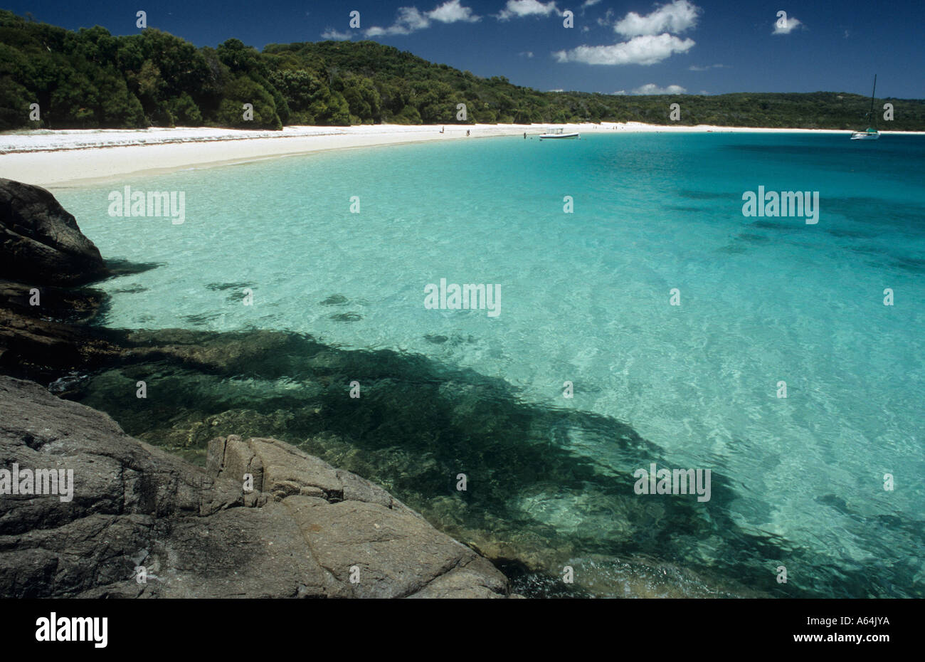 Whitehaven Beach on Whitsunday Island near Hamilton Island, Whitsunday ...