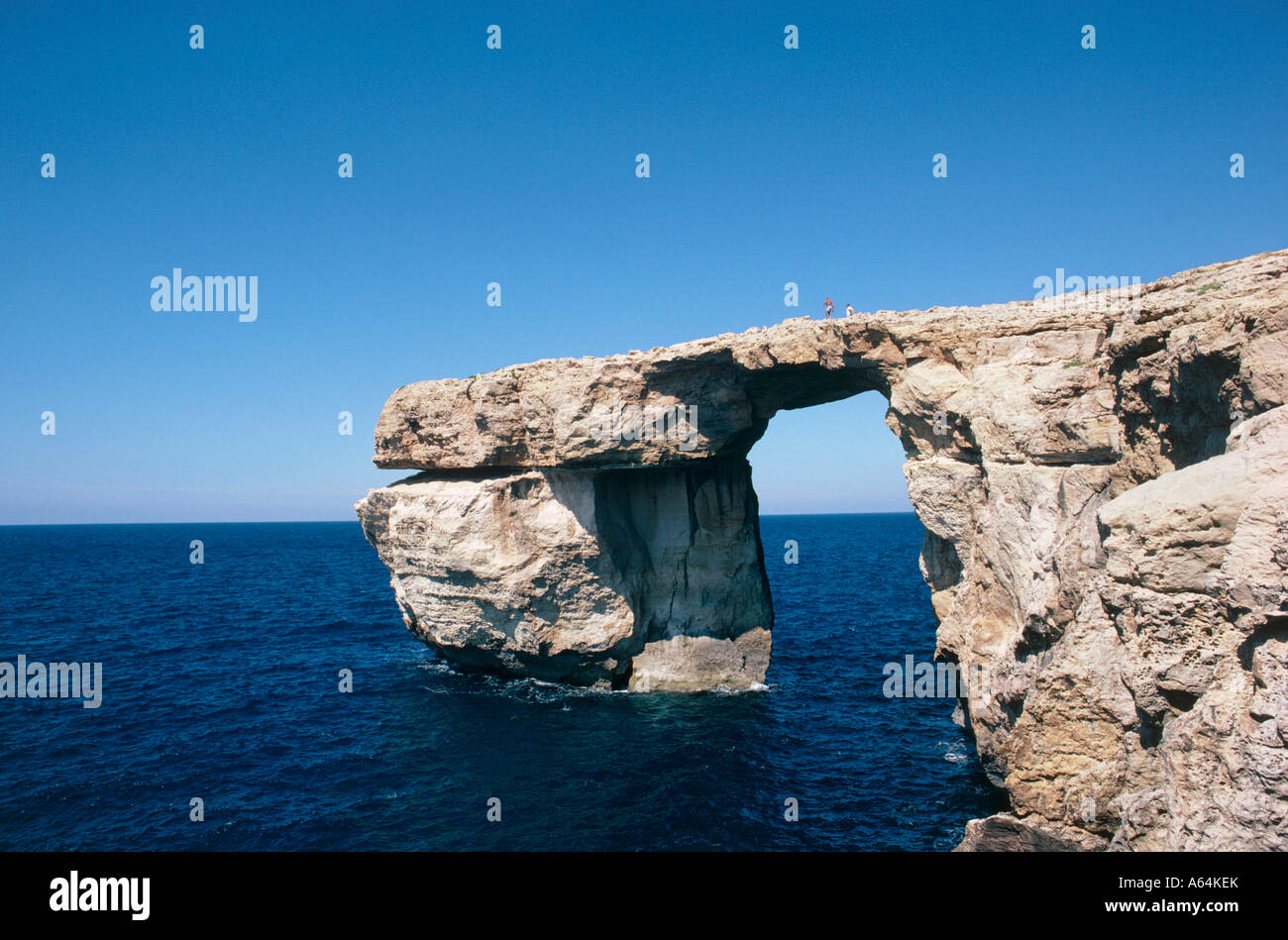 natural arch of azur window near dwejra bay island of gozo malta Stock ...