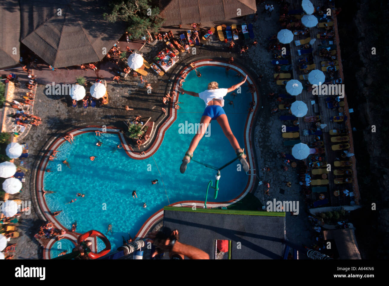 Aerial jump pool hi-res stock photography and images - Alamy