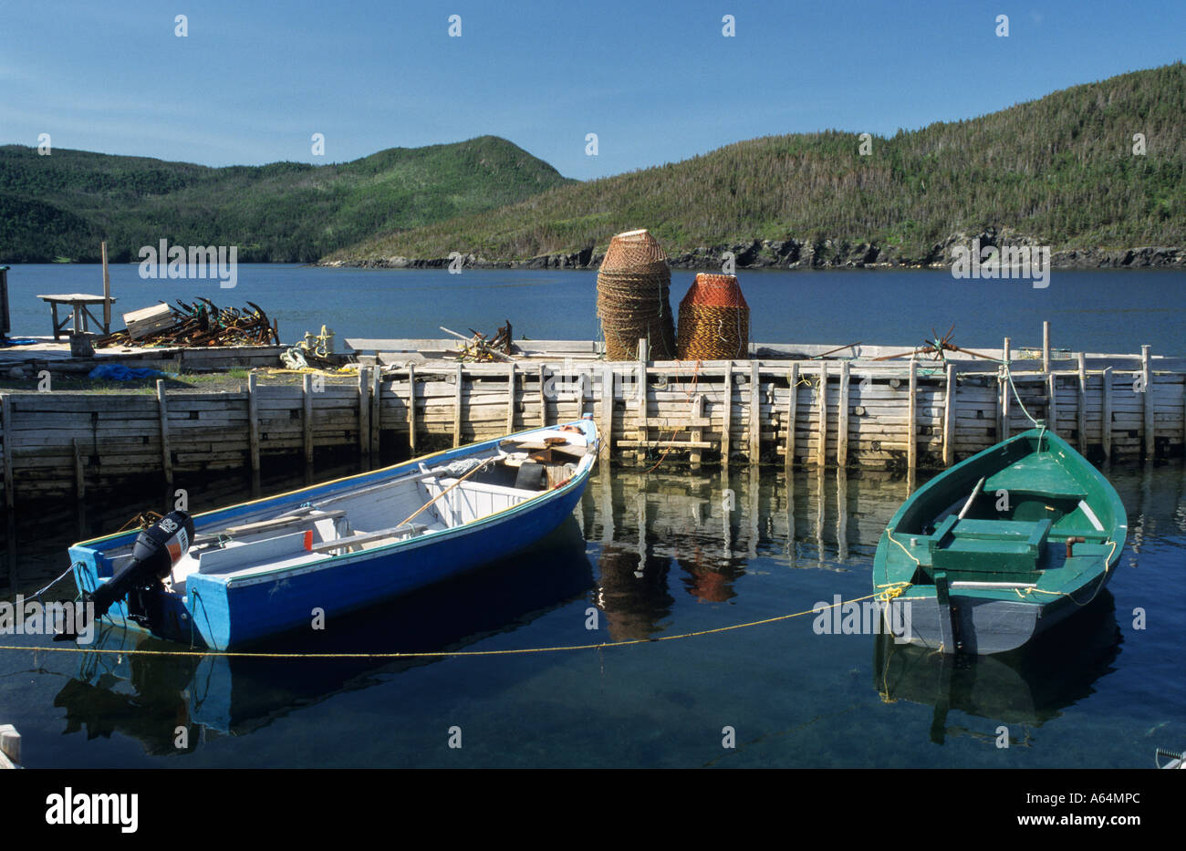 Small fishing harbour near Norris Point, Newfoundland Stock Photo - Alamy