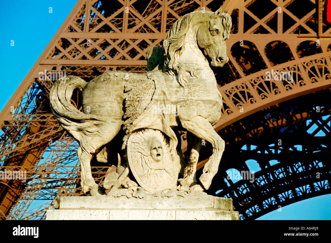 The Eiffel Tower from Iena bridge Stock Photo - Alamy