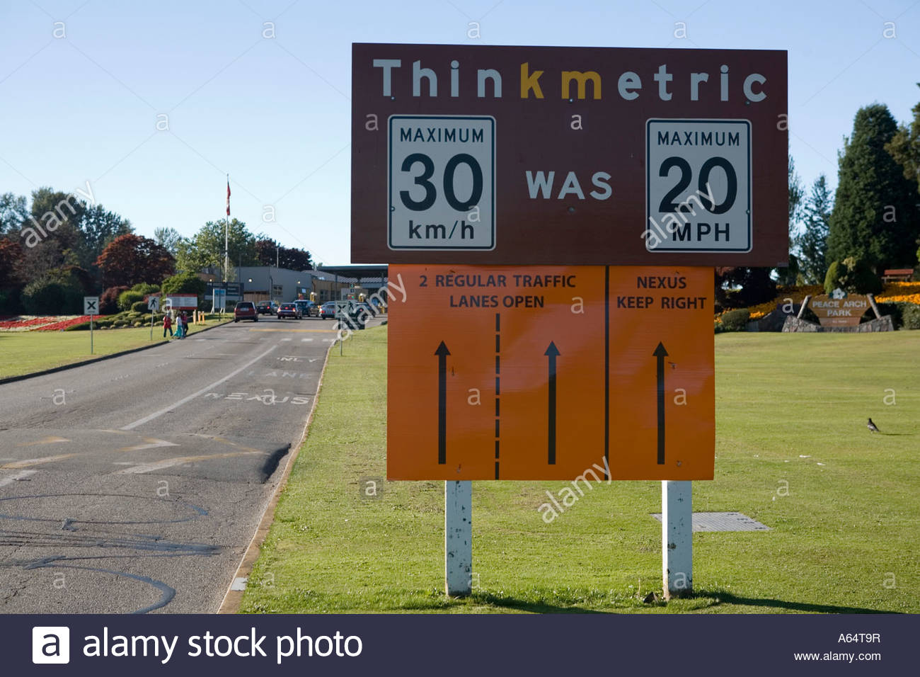 Metric Road Sign Stock Photos & Metric Road Sign Stock Images - Alamy