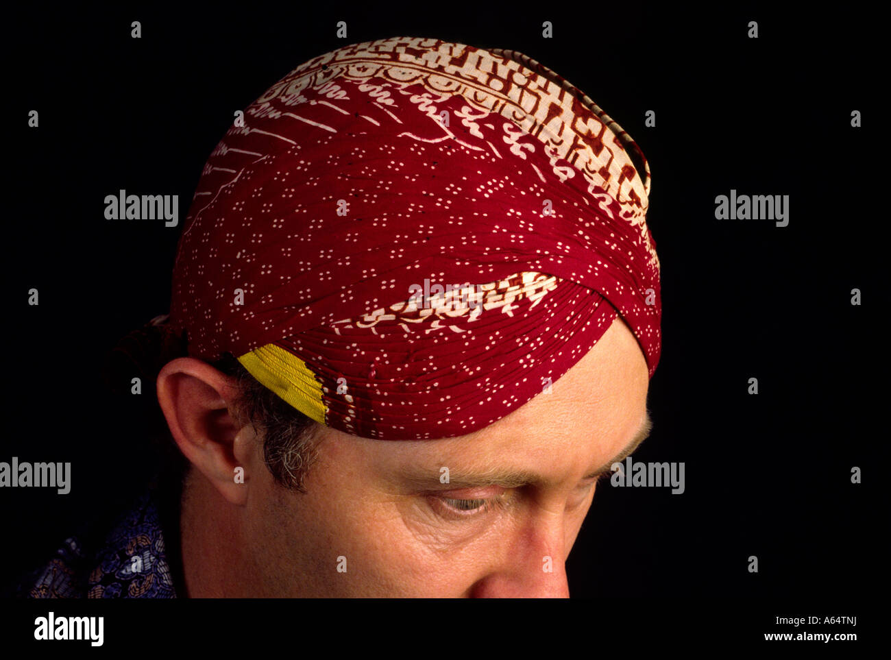 Indonesia Java Surakarta crafts batik hat from the Solo Royal Kraton ...