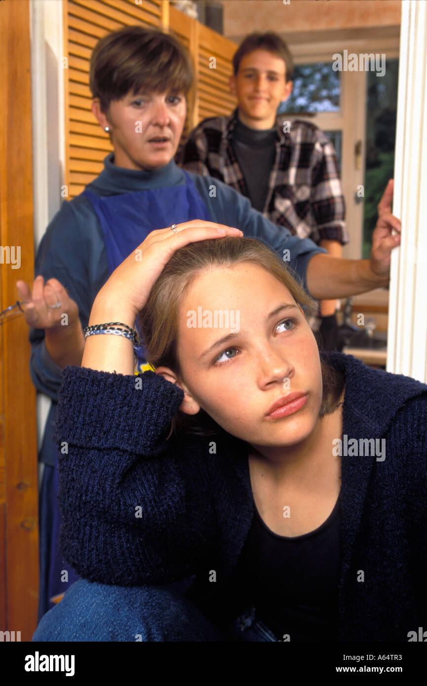 Mother daughter relationship mother trying to communicate with stroppy ...