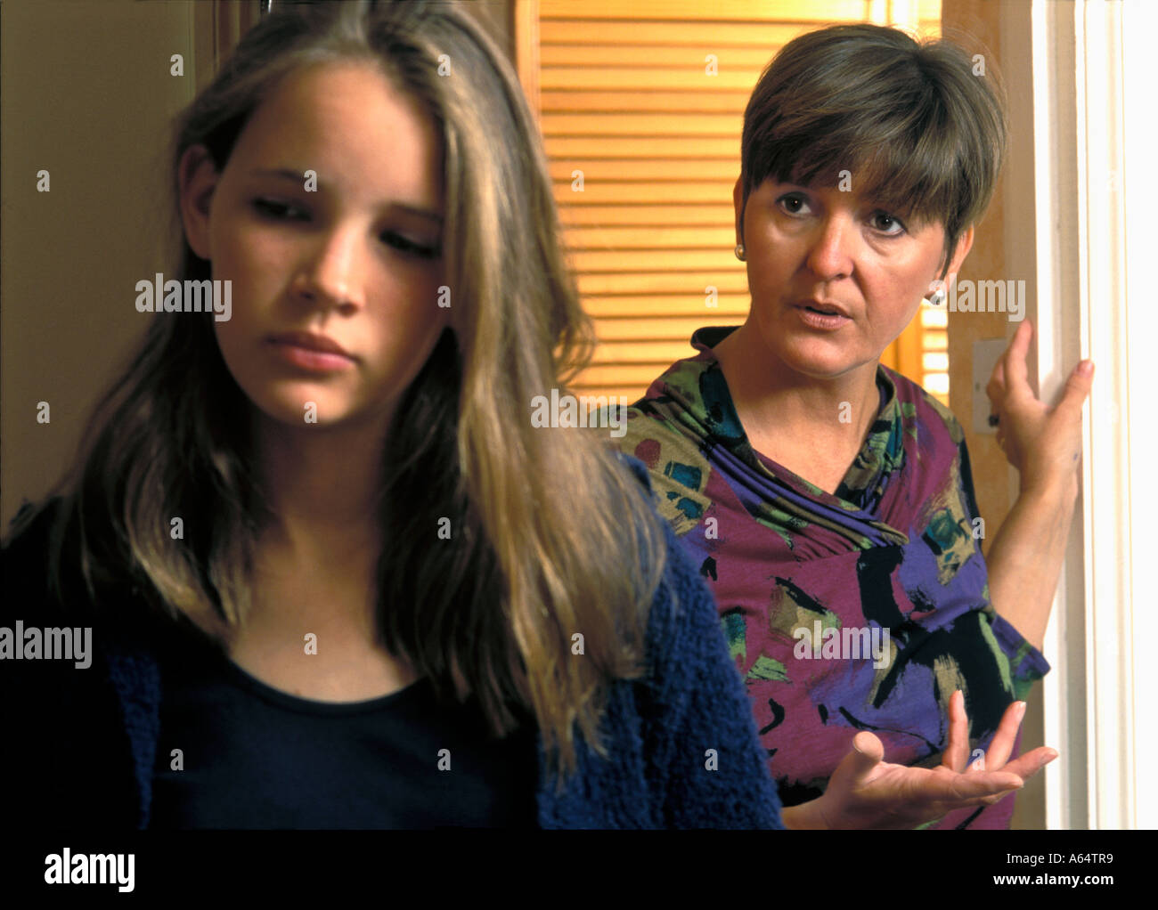 Young teenage daughter and her mother typical Mother daughter ...