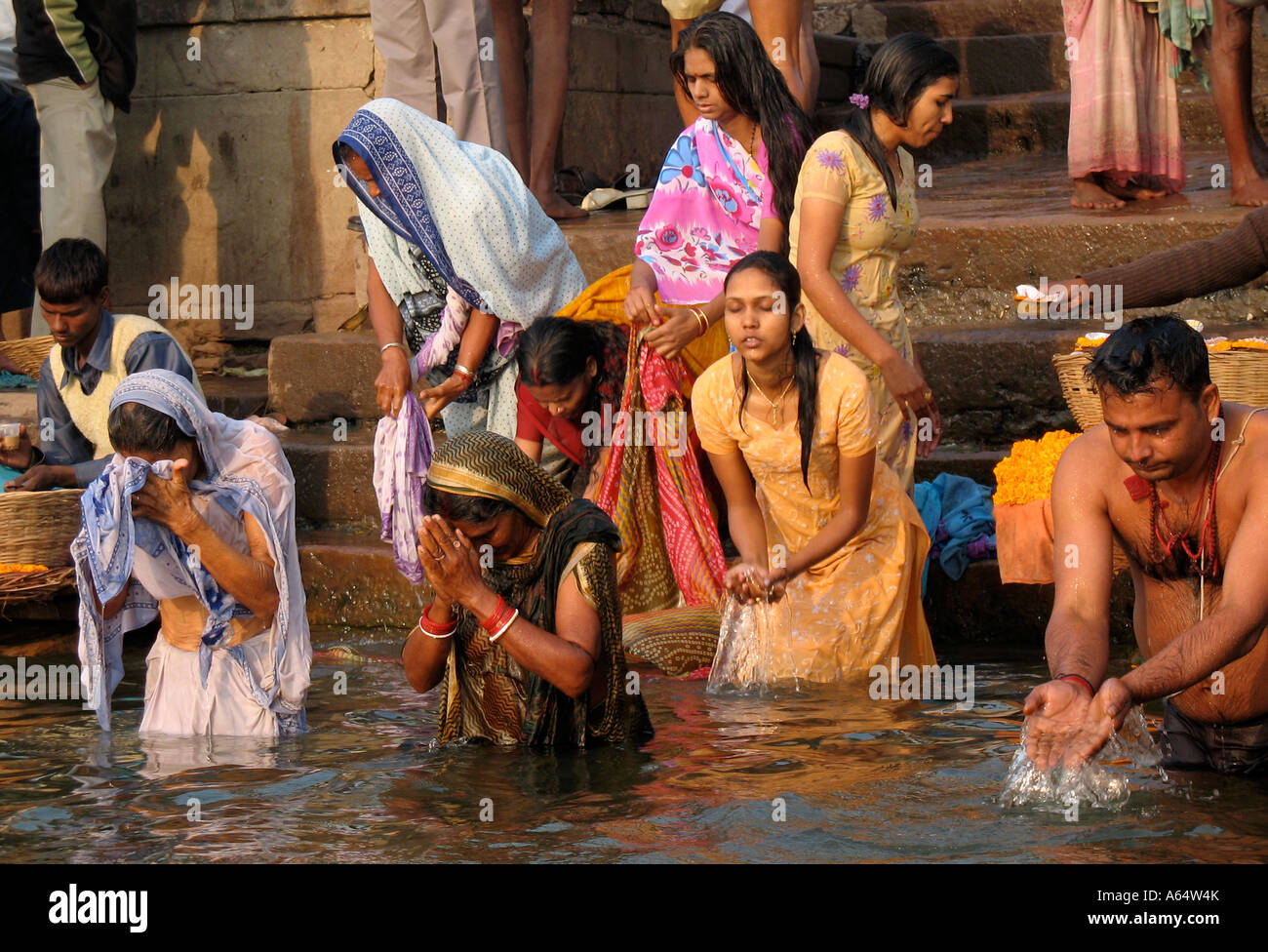 Indian Women Bathing In Ganga Must See