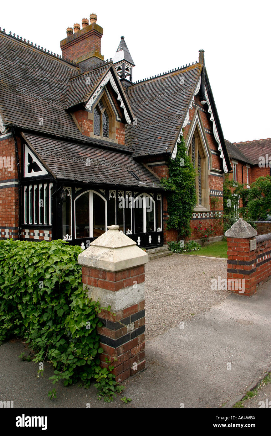 UK Worcestershire Rous Lench village old Schoolhouse Stock Photo - Alamy