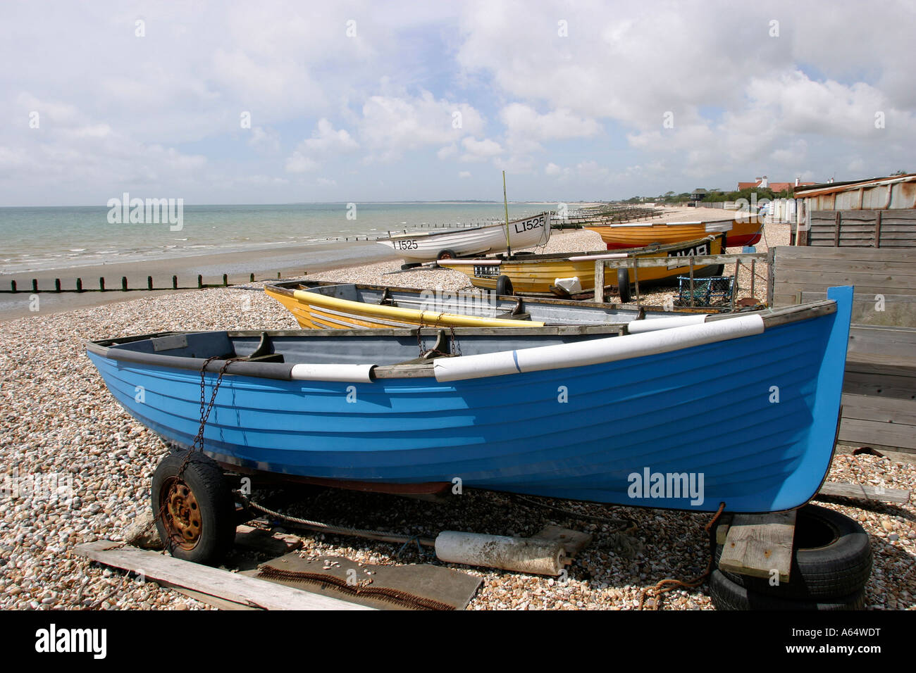 This attractive southern england fishing coastal town hi-res stock ...
