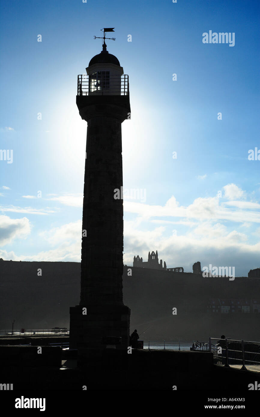 The West Pier Whitby North Yorkshire England Stock Photo - Alamy