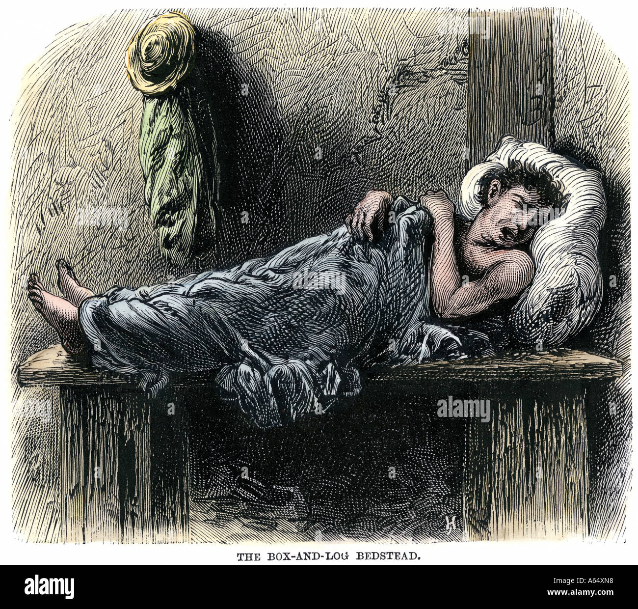 Homeless people in new york city in 19th century hi-res stock ...