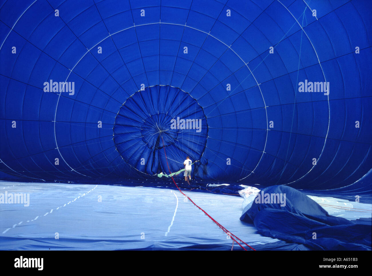 inside a balloon envelope deflate balloon non inflate noninflate Stock ...