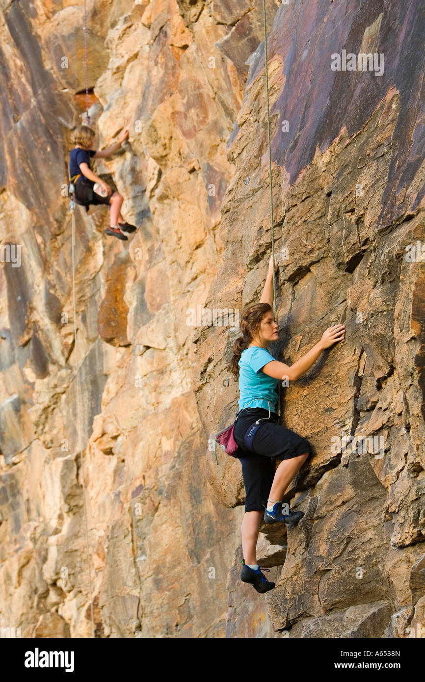 The Kangaroo Point cliffs in Brisbane are a popular draw for rock ...