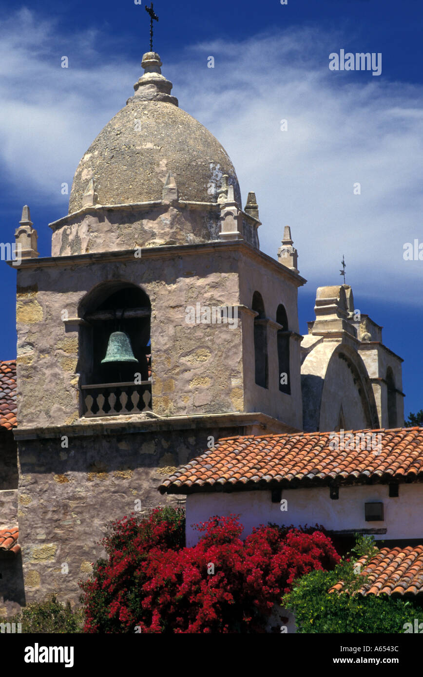 California Carmel San Carlos Borromeo de Carmelo Mission exterior bell ...