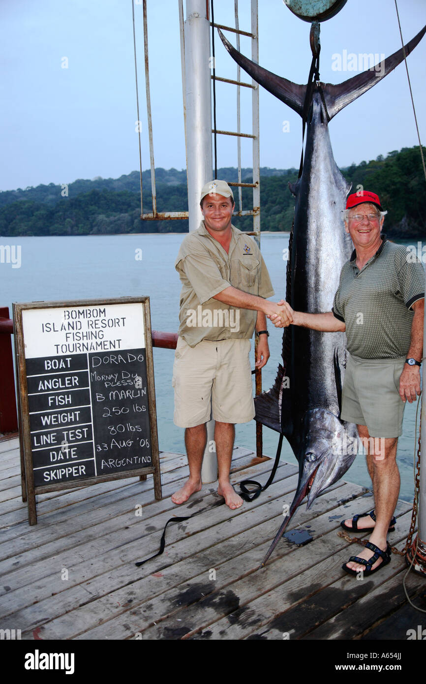 A malin hangs on the peer at Bom Bom Island Strictly it is not ...
