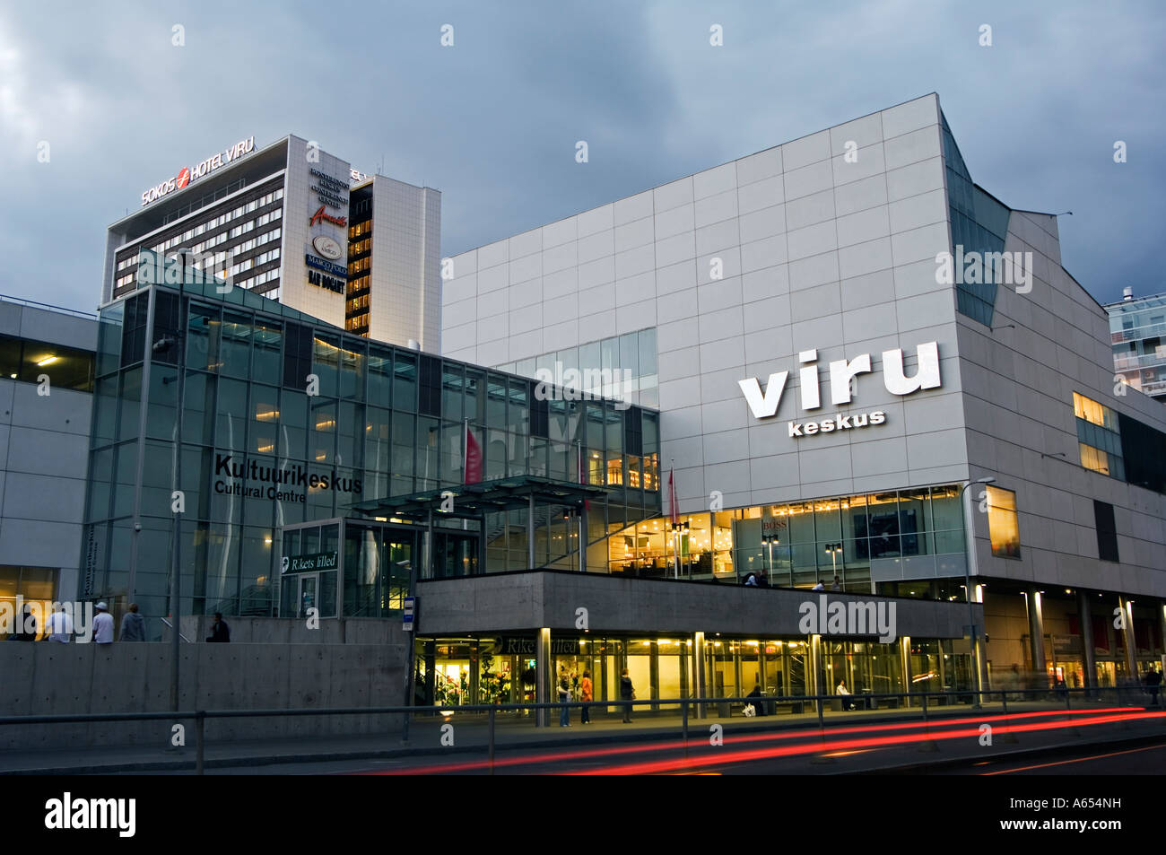 Viru Shopping Center in Downtown District Stock Photo - Alamy