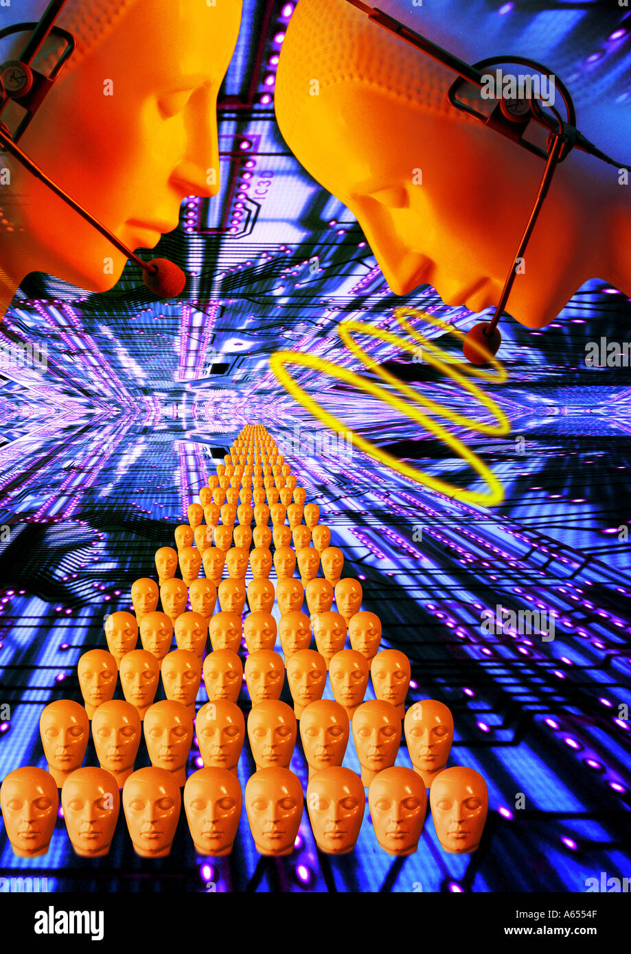 Communication Abstract concept Special Effects Stock Photo - Alamy