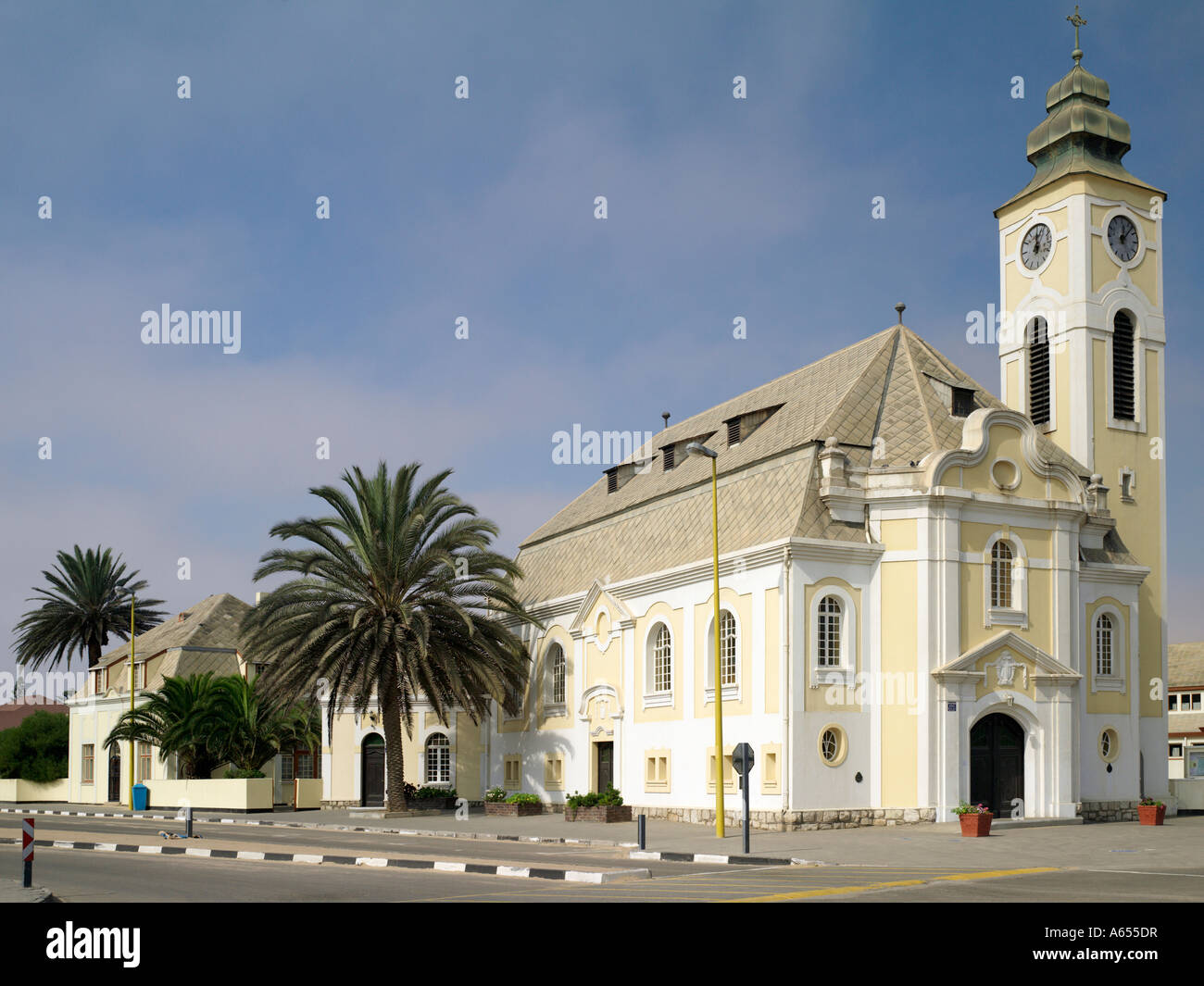 A fine old building in Swakopmund depicts the architecture of this ...