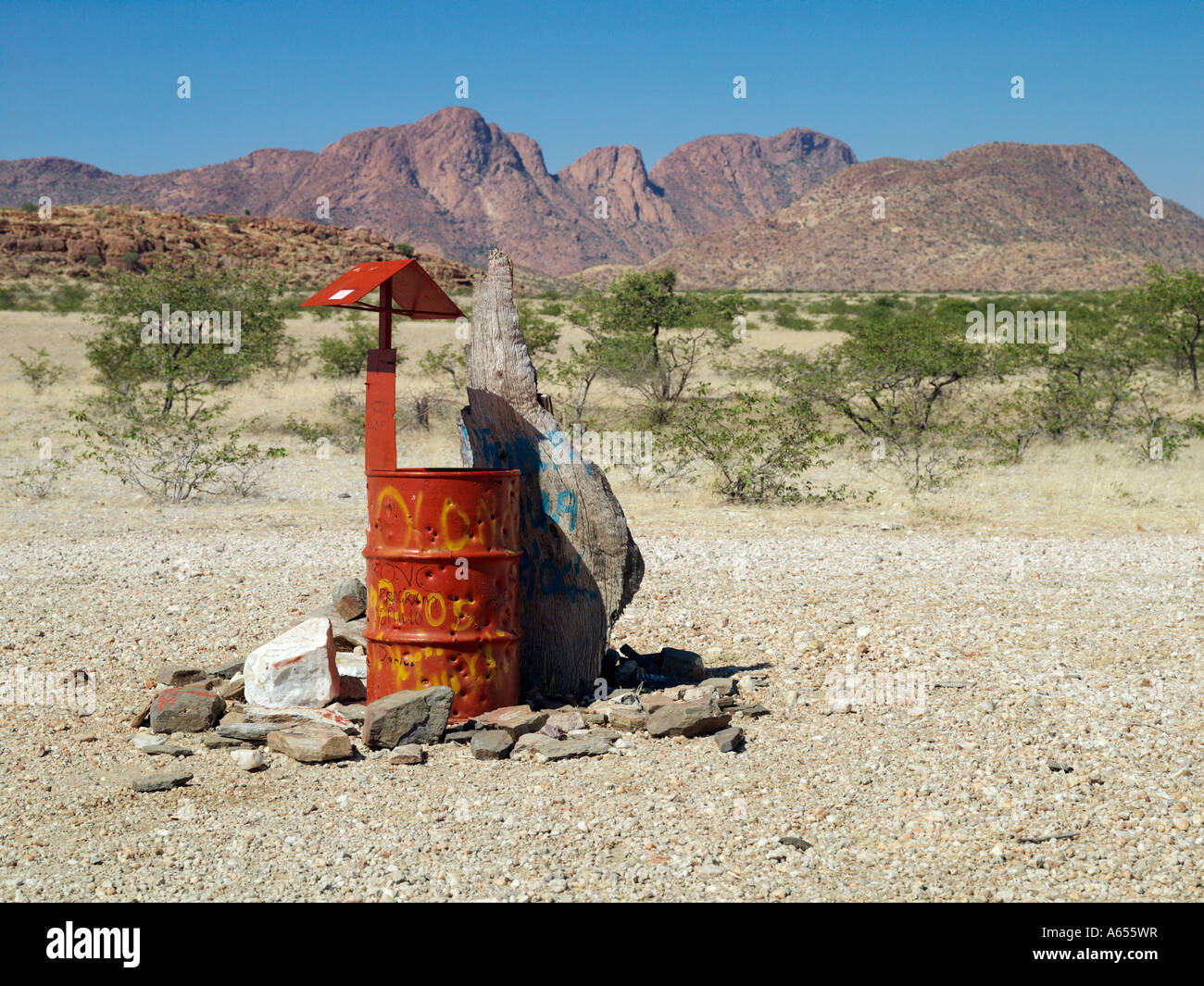 Rooi Drom features on most Namibian maps and a visitor could be excused ...