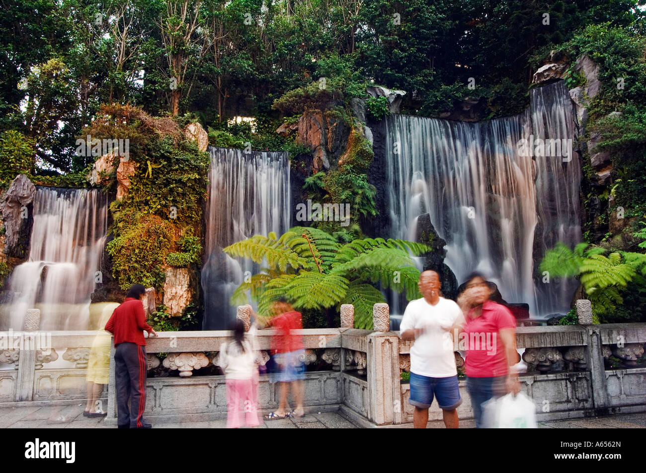 Longshan Temple waterfall Stock Photo - Alamy