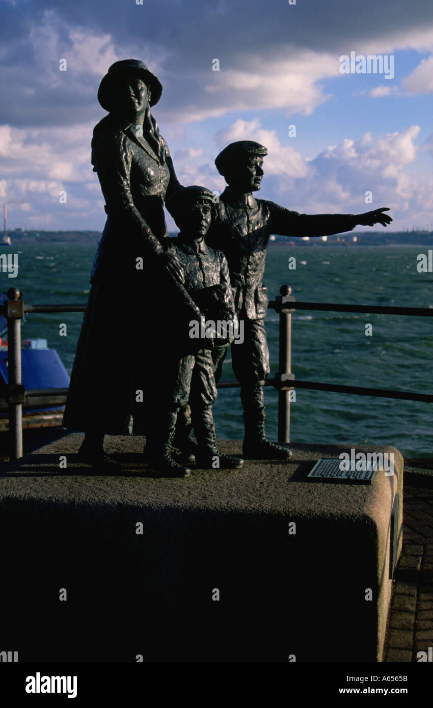 Statue commemorating Annie Moore the first to be admitted to US thro ...