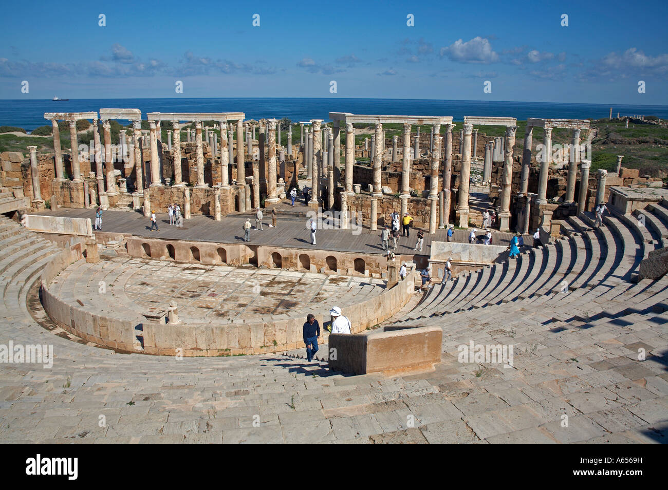 Libya leptis magna amphitheatre leptis hi-res stock photography and ...