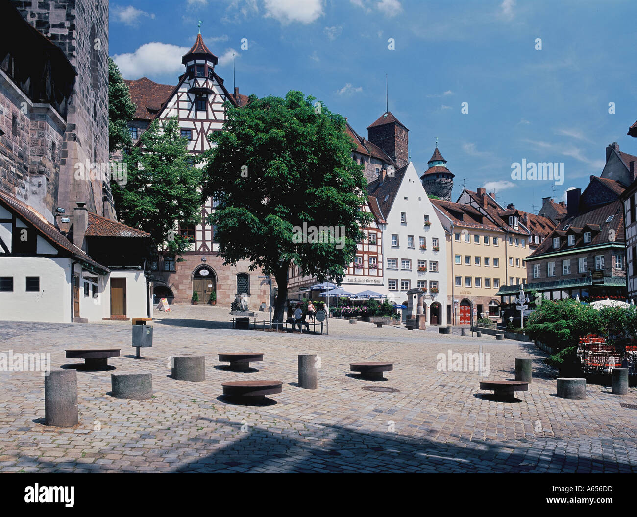 Nuremberg Germany Square at Tiergärtnertor Stock Photo - Alamy