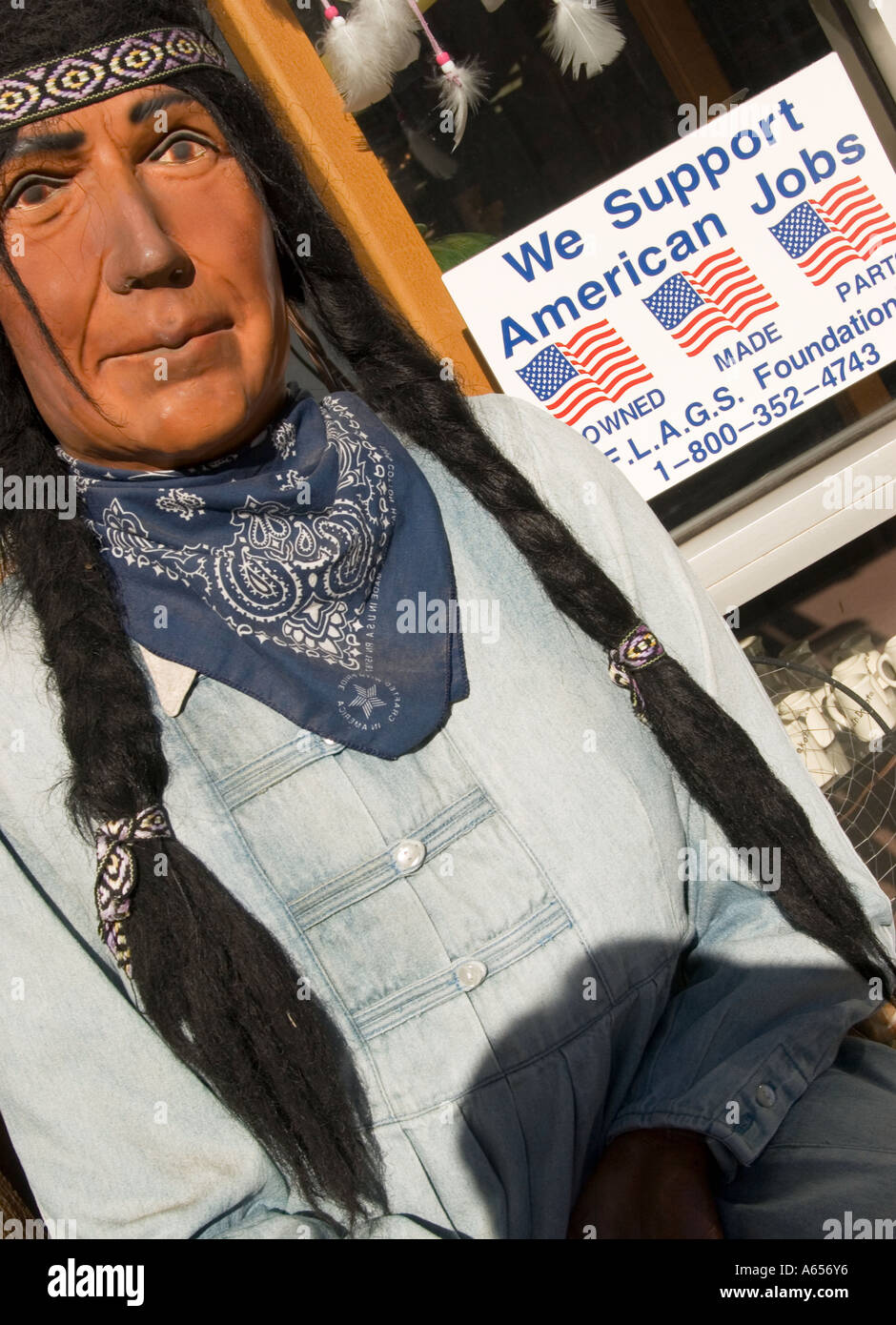 We support american jobs sign hi-res stock photography and images - Alamy