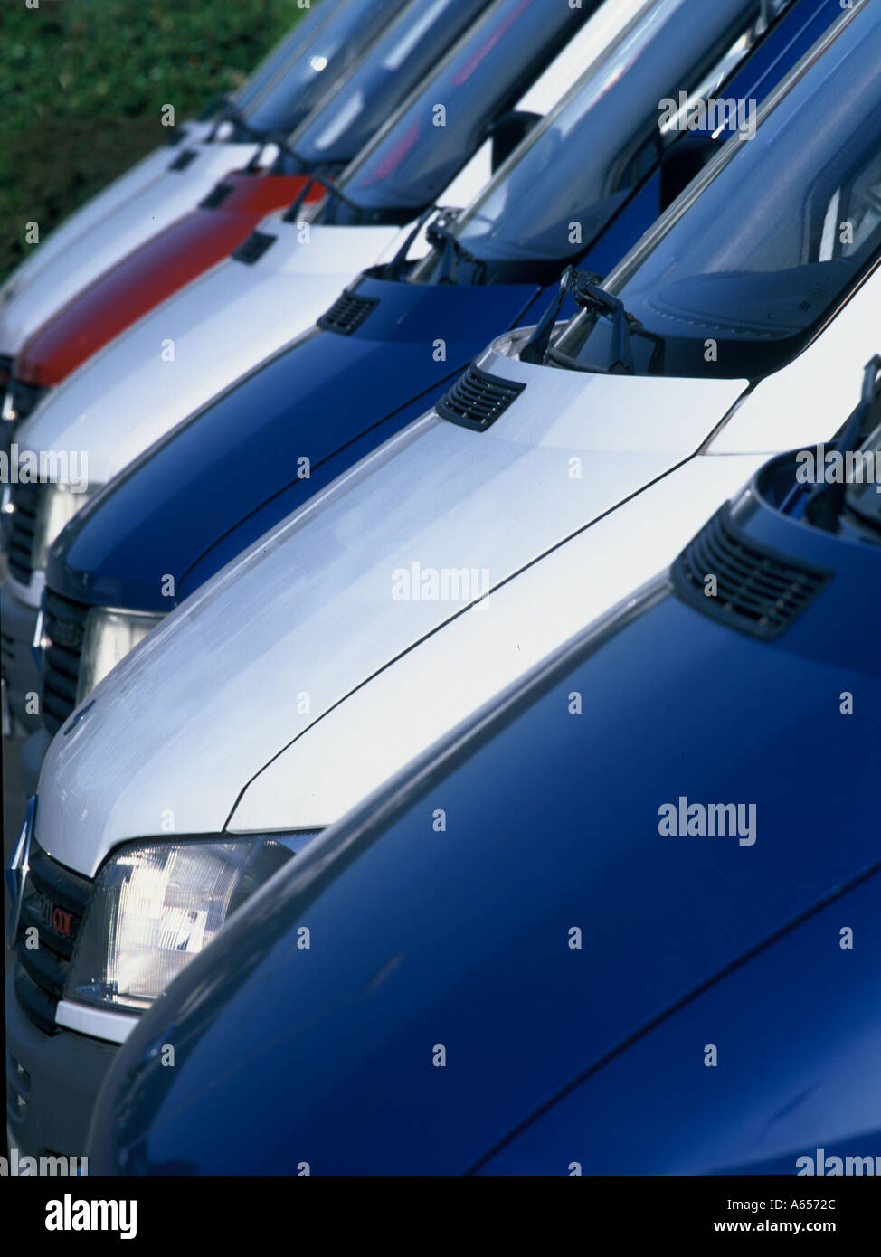 Virgin delivery vehicles Stock Photo - Alamy