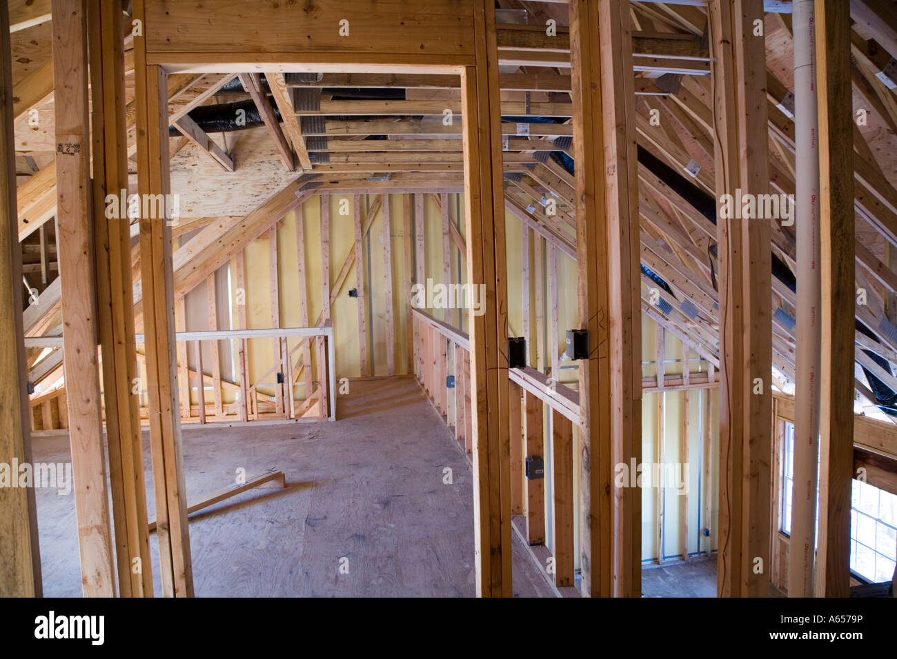 Interior of New Apartment Building under Construction Stock Photo - Alamy