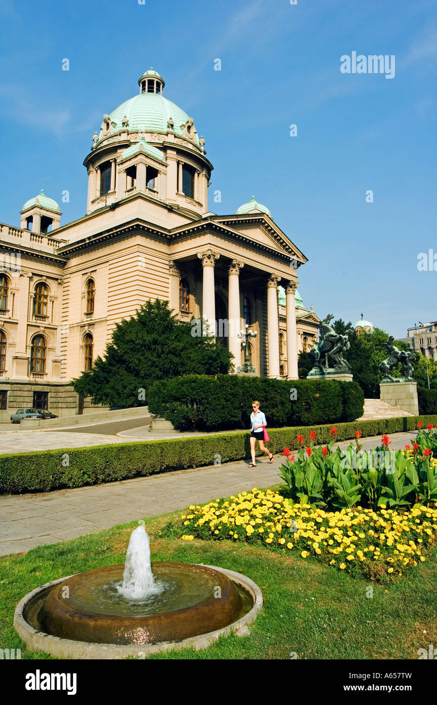 Federal Parliament Building Belgrade Stock Photo - Alamy