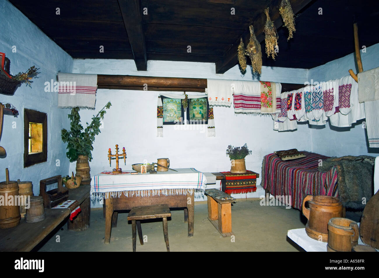 Inside a Traditional House Stock Photo - Alamy